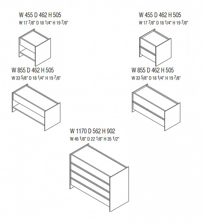 Комод / тумба прикроватная Casper фабрики Molteni&C купить в Москве ...